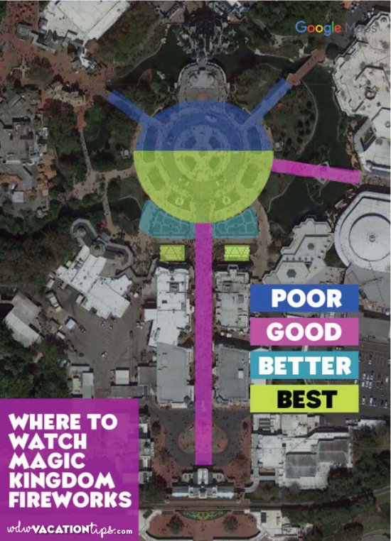 Best Magic Kingdom Firework Viewing Locations • WDW Vacation Tips