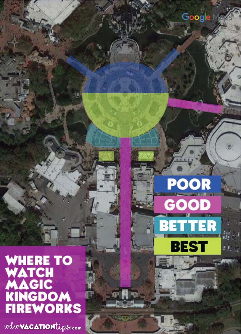 Best Magic Kingdom Firework Viewing Locations • WDW Vacation Tips