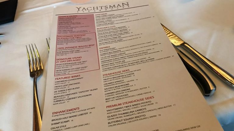 Yachtsman Steakhouse Dining Review • WDW Vacation Tips