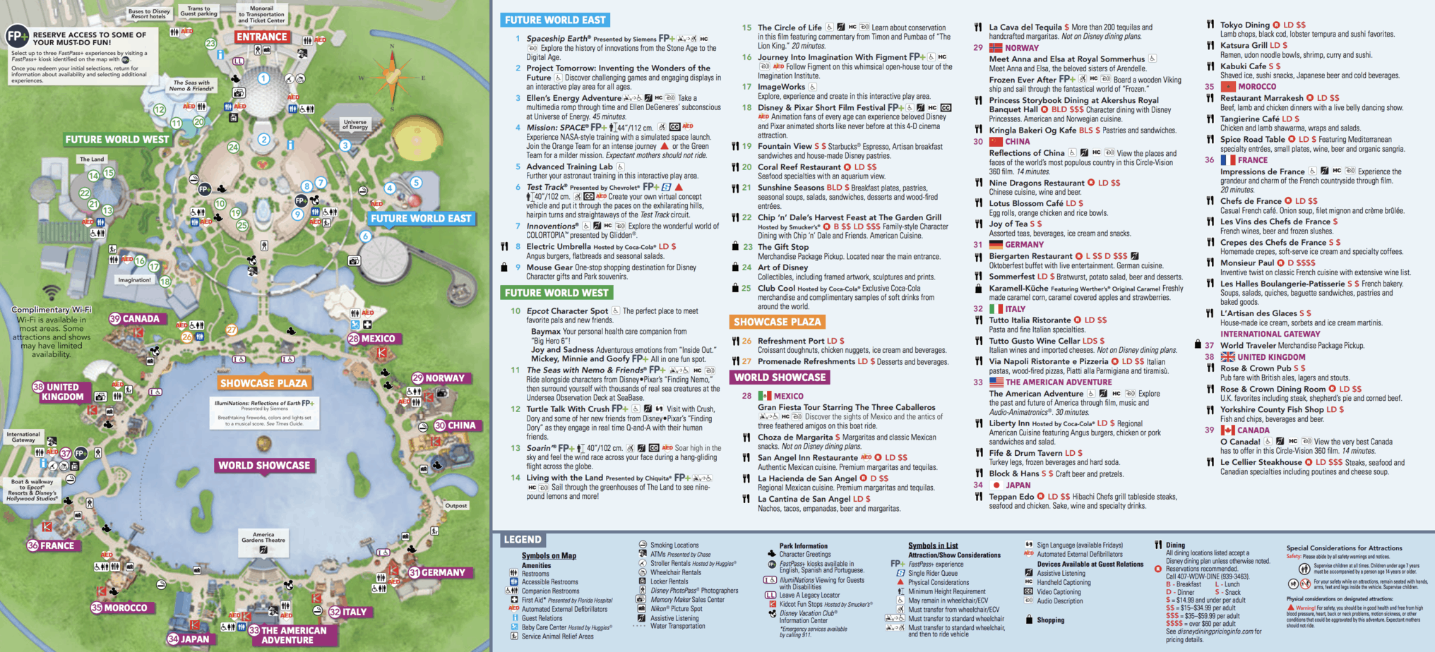Epcot Map Disney World - WDW Vacation Tips