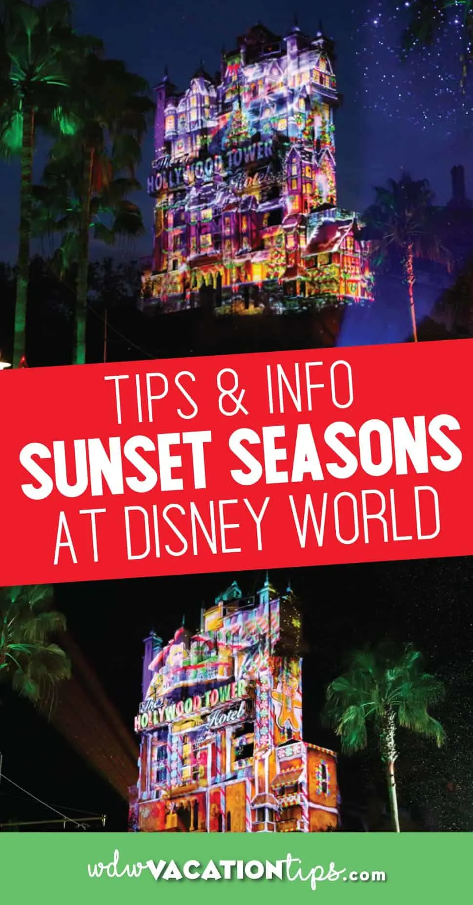 Sunset Seasons Greetings • WDW Vacation Tips