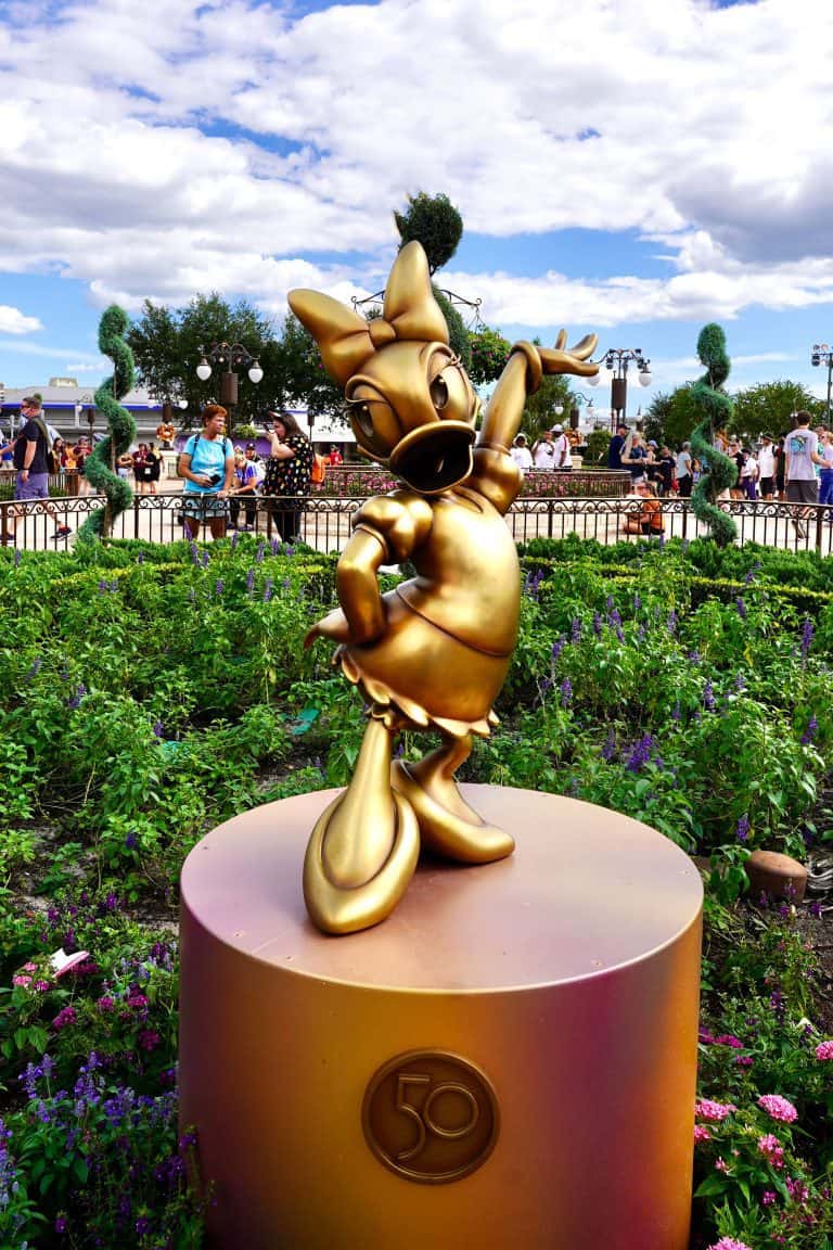 Entire Collection of Disney World 50th Anniversary Golden Statues • WDW ...