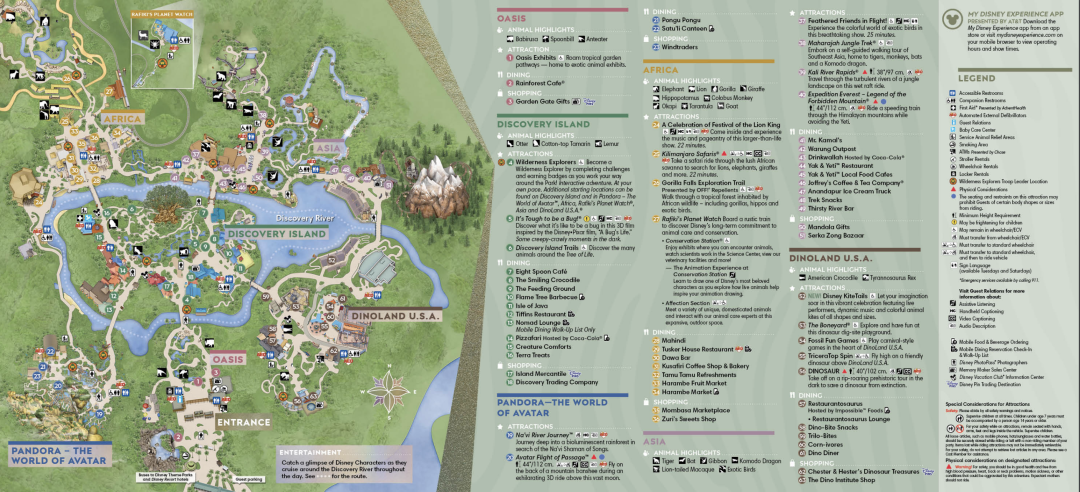 Animal Kingdom Map Disney World • WDW Vacation Tips
